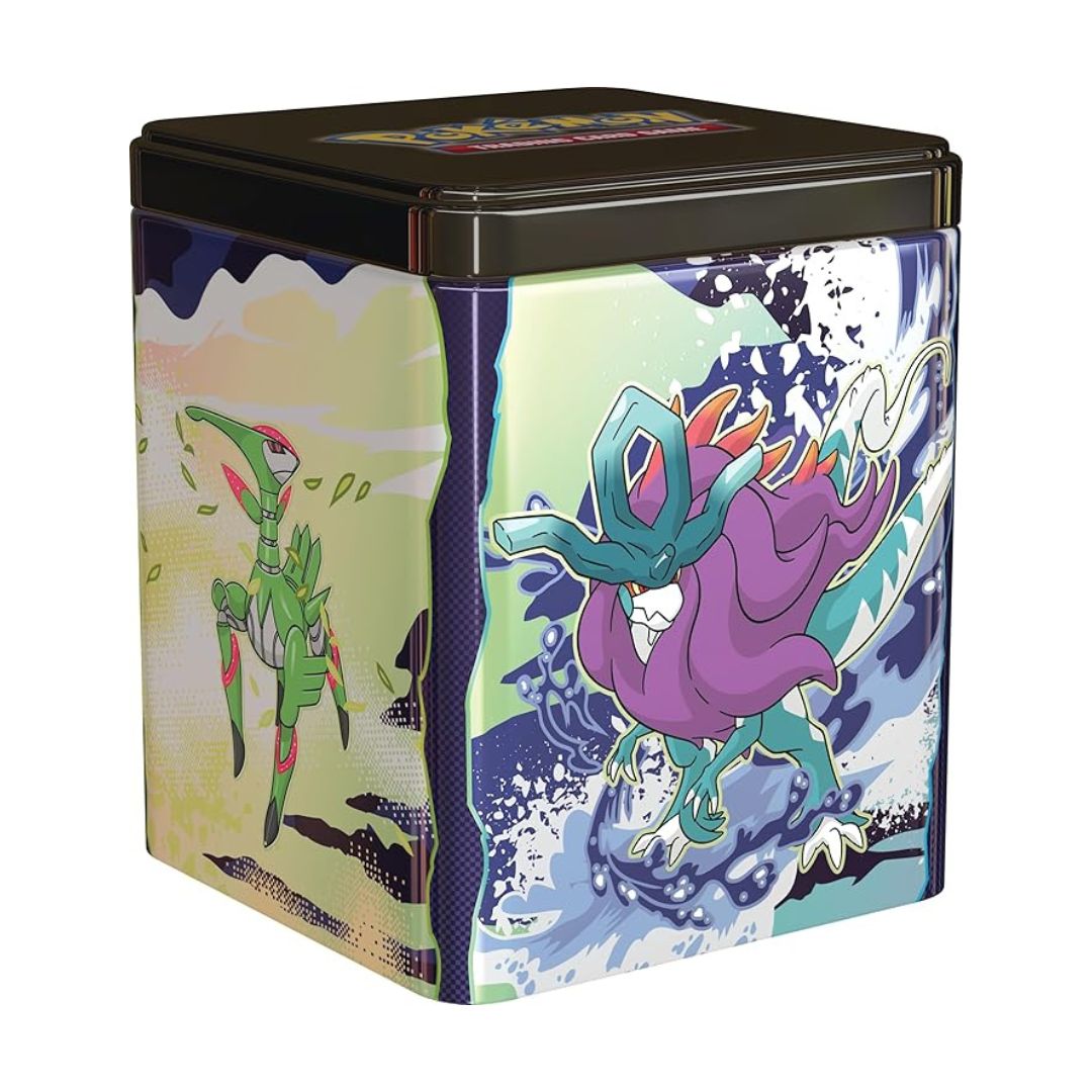 Gamevision: Carte Pokémon - Stacking Tin da collezione (marzo 2025), Tin con bustine carte ...