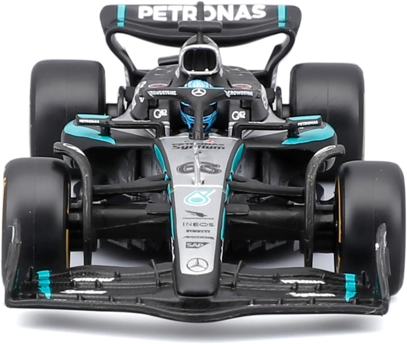 18-38238R Bburago F1 Mercedes-AMG W16 #63 Russell con casco 1:43 – Full ...