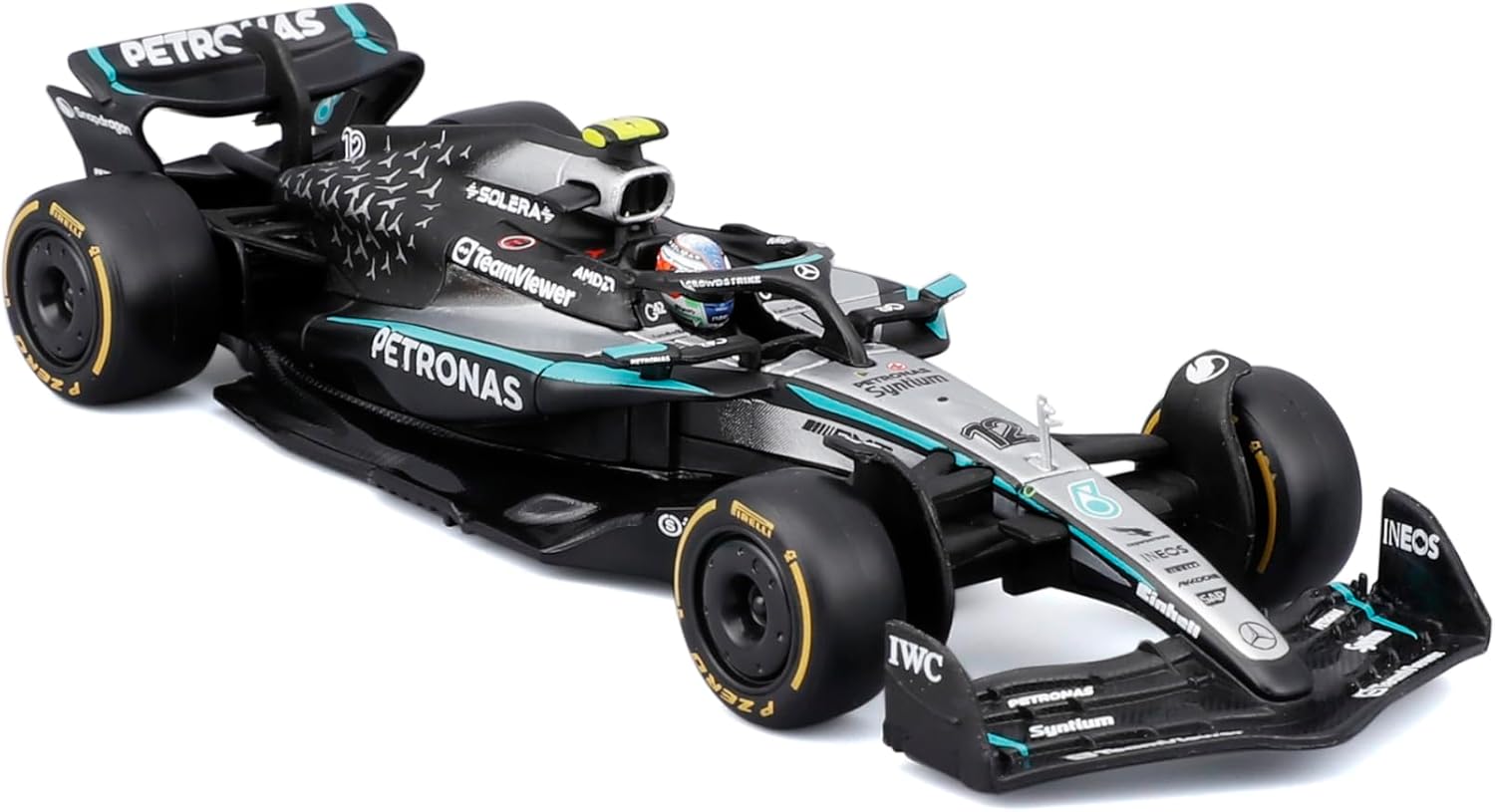 18-38238A Bburago F1 Mercedes-AMG W16 #12 Andrea Kimi Antonelli con ca ...