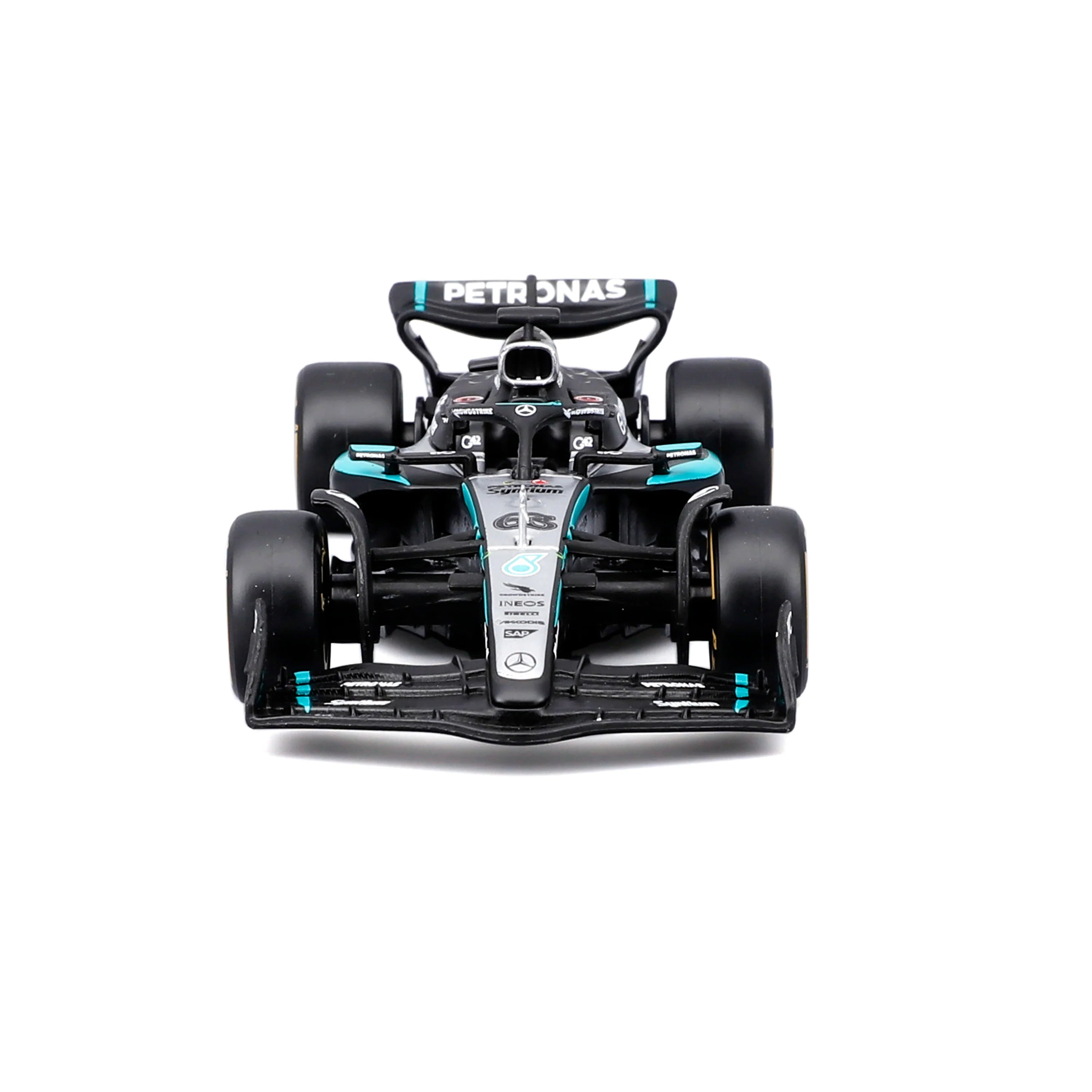 18-38176R Bburago F1 Mercedes-AMG W16 #63 Russell 2025 1:43 – Full Toys